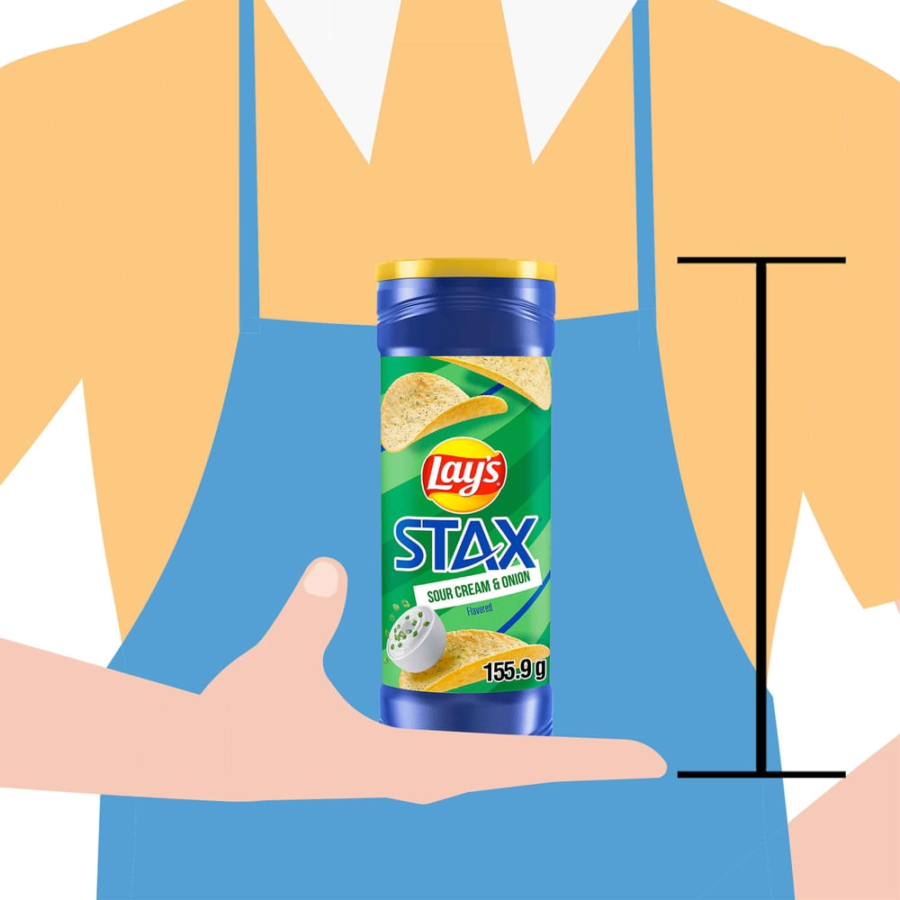 Comprar Snacks Stax Frito- Lay's Sabor Crema & Cebolla - 155.9g ...