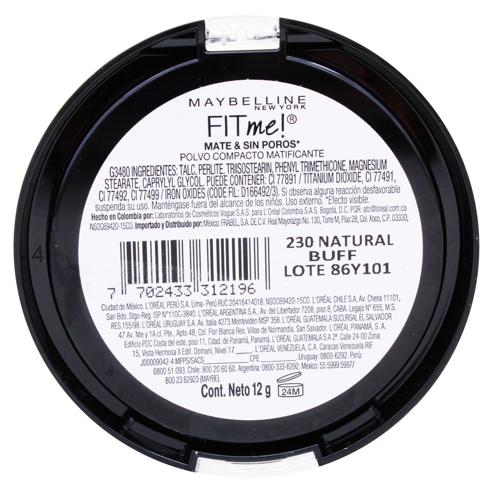 Comprar Maybellin Fit Me Polvo Natural Buff - 12 g | Walmart Guatemala ...