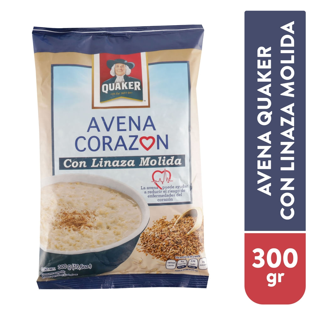 Comprar Avena Quaker Corazón Con linaza Molida - 300 g | Walmart Guatemala