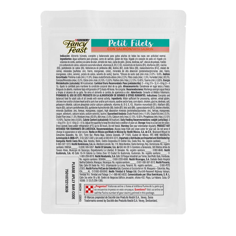 Comprar Comida húmeda para gato Fancy Feast Petits Filets sabor a ...