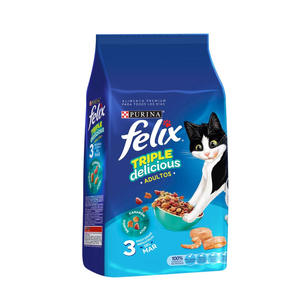 Comprar Comida para Gatos Felix adulto Triple delicious mar -1.5 kg ...