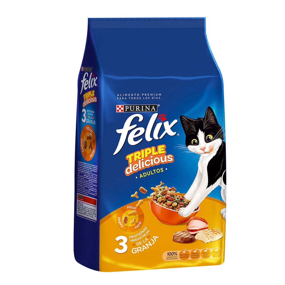 Comida para Gatos Felix adulto Triple delicious granja 10 kg - Walmart ...