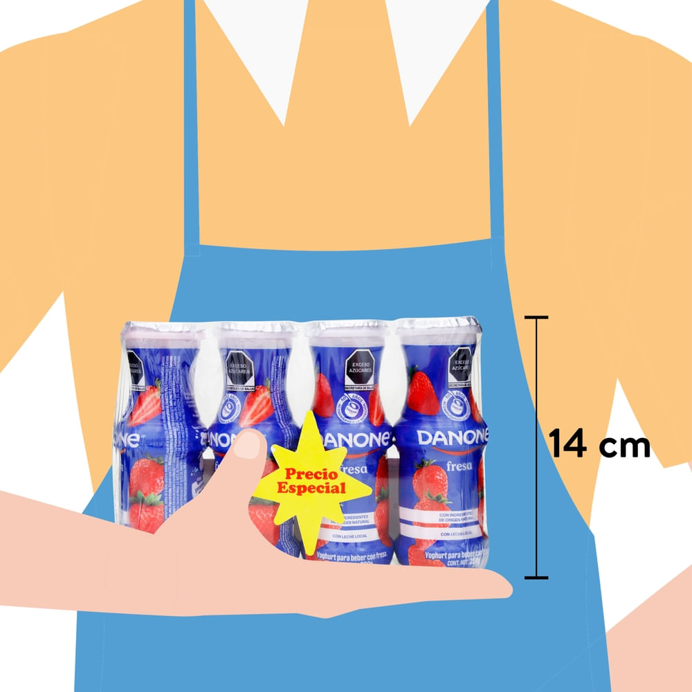 Comprar Yogurt Danone Fresa 4 Pack - 880 g | Walmart Guatemala - Maxi Despensa | Guatemala