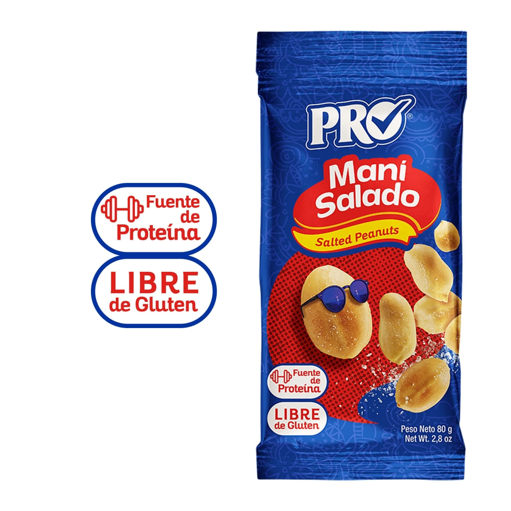Comprar Mani Pro Salado Bolsa - 80 g | Walmart Walmart Guatemala ...