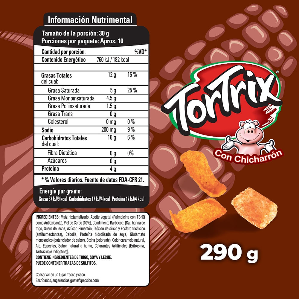 Comprar Snack Tortrix Con Chicharrón - 290 g | Walmart Guatemala