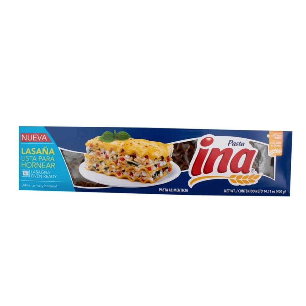 Comprar Pasta Espagueti Ina Lasagna Lisa - 400 g | Walmart Guatemala ...