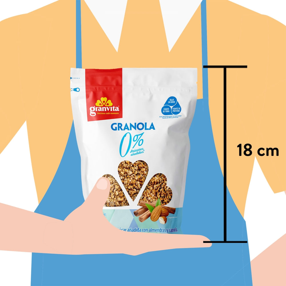 Granola Granvita 0 azúcar con almendras y canela - 350 g - Walmart ...