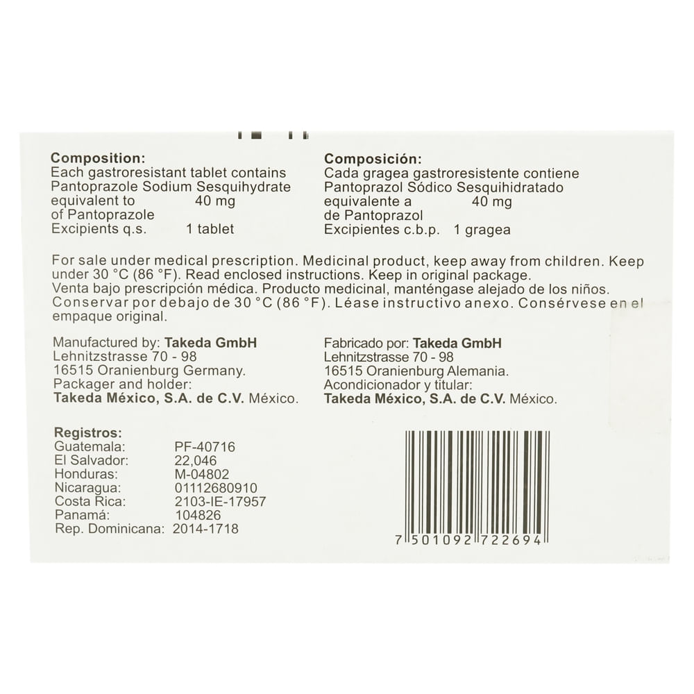 Comprar Pantecta 40 Mg 28 Tabletas | Walmart Guatemala - Walmart ...