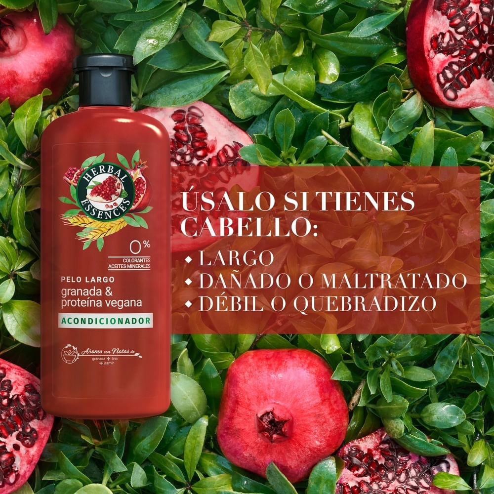 Comprar Acondicionador Herbal Essences Pelo Largo Granada & Proteína ...