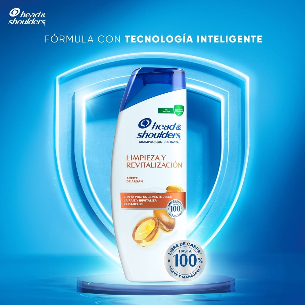 Comprar Shampoo Marca Head & Shoulders Aceite De Argán Limpieza Y ...
