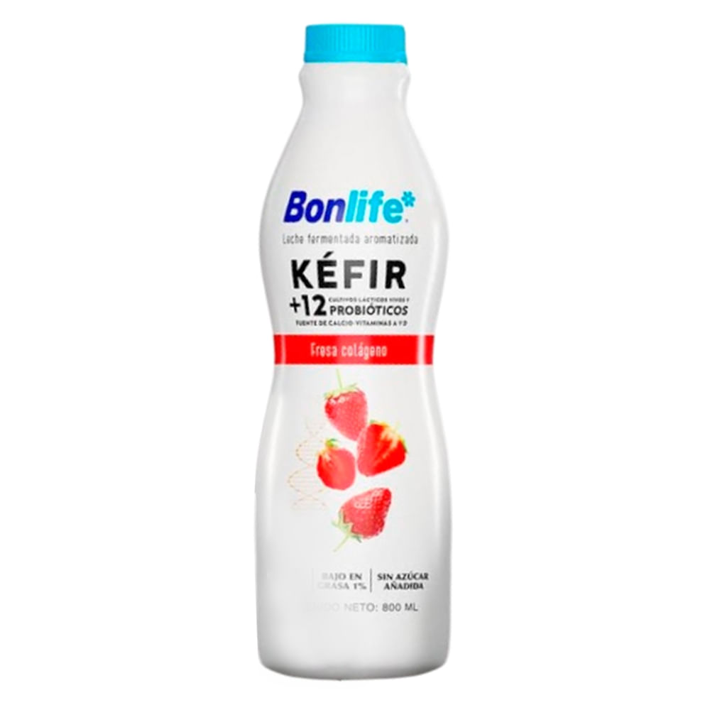 Bebida fermentada Bonlife Kefir fresa -800 ml - Walmart | Guatemala