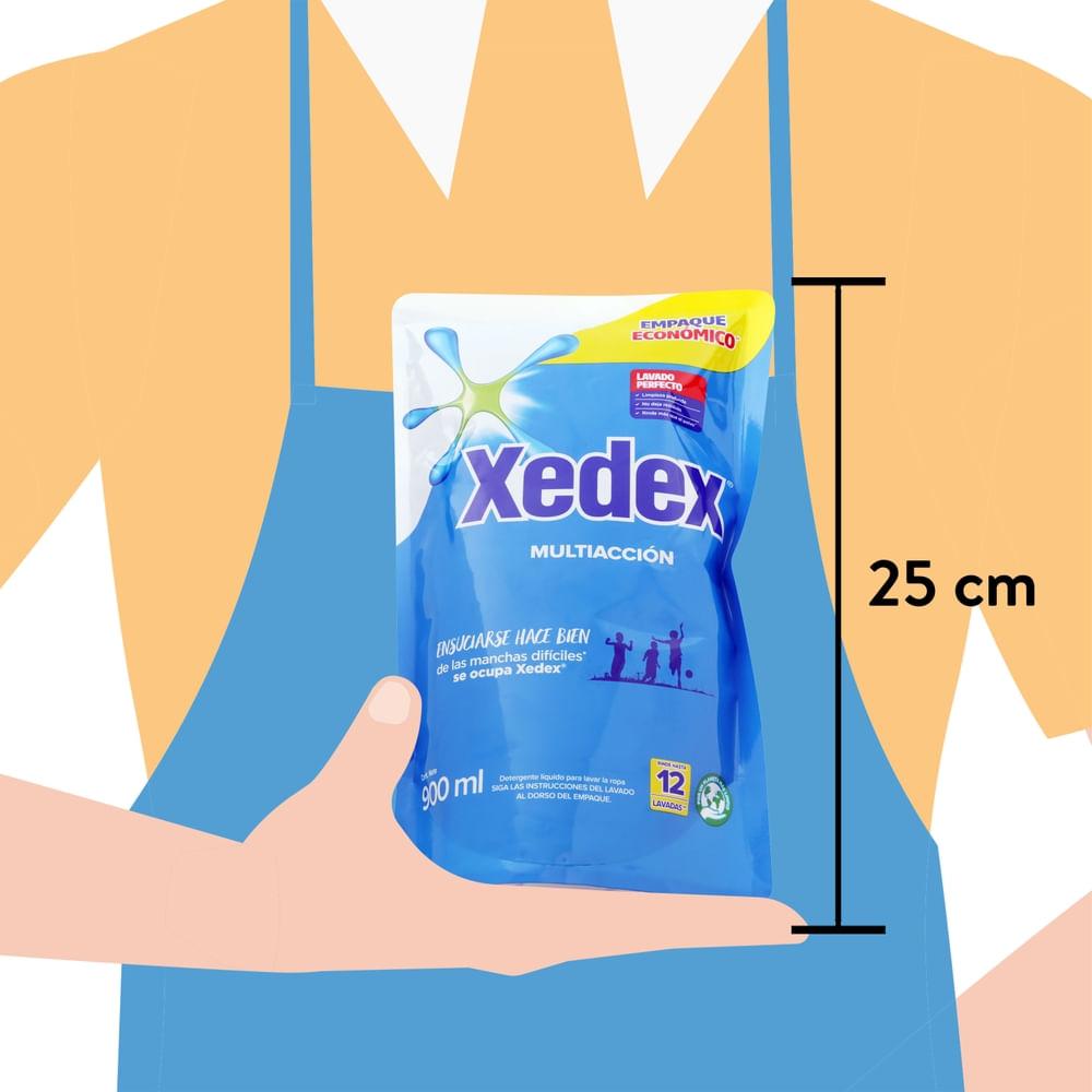 Detergente líquido Xedex en Doypack - 900 ml - Walmart | Guatemala