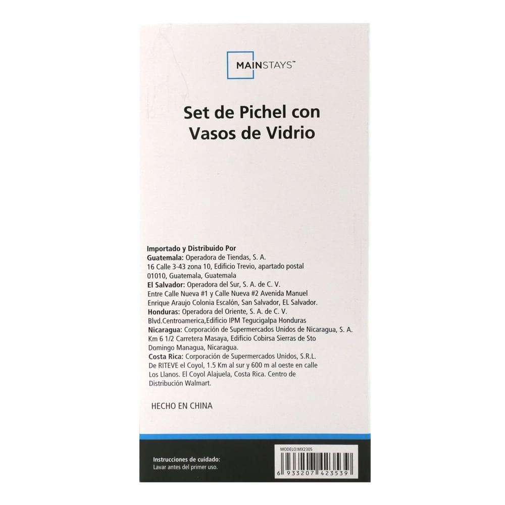 Ms Set De Pichel Con 5 Vasos De Vidrio - Walmart | Guatemala