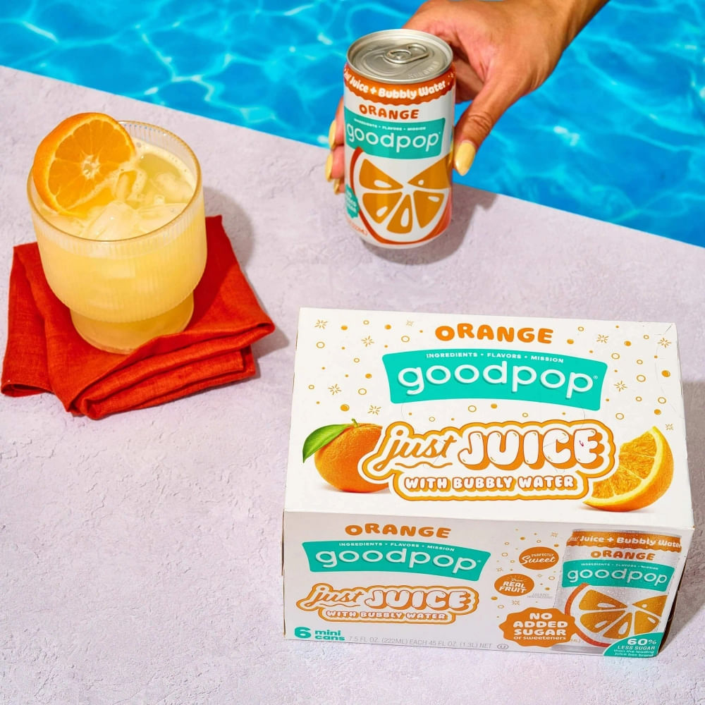 Comprar Bebida Sabor a Naranja Good Pop 6 mini Lata - 1300 ml | Walmart ...