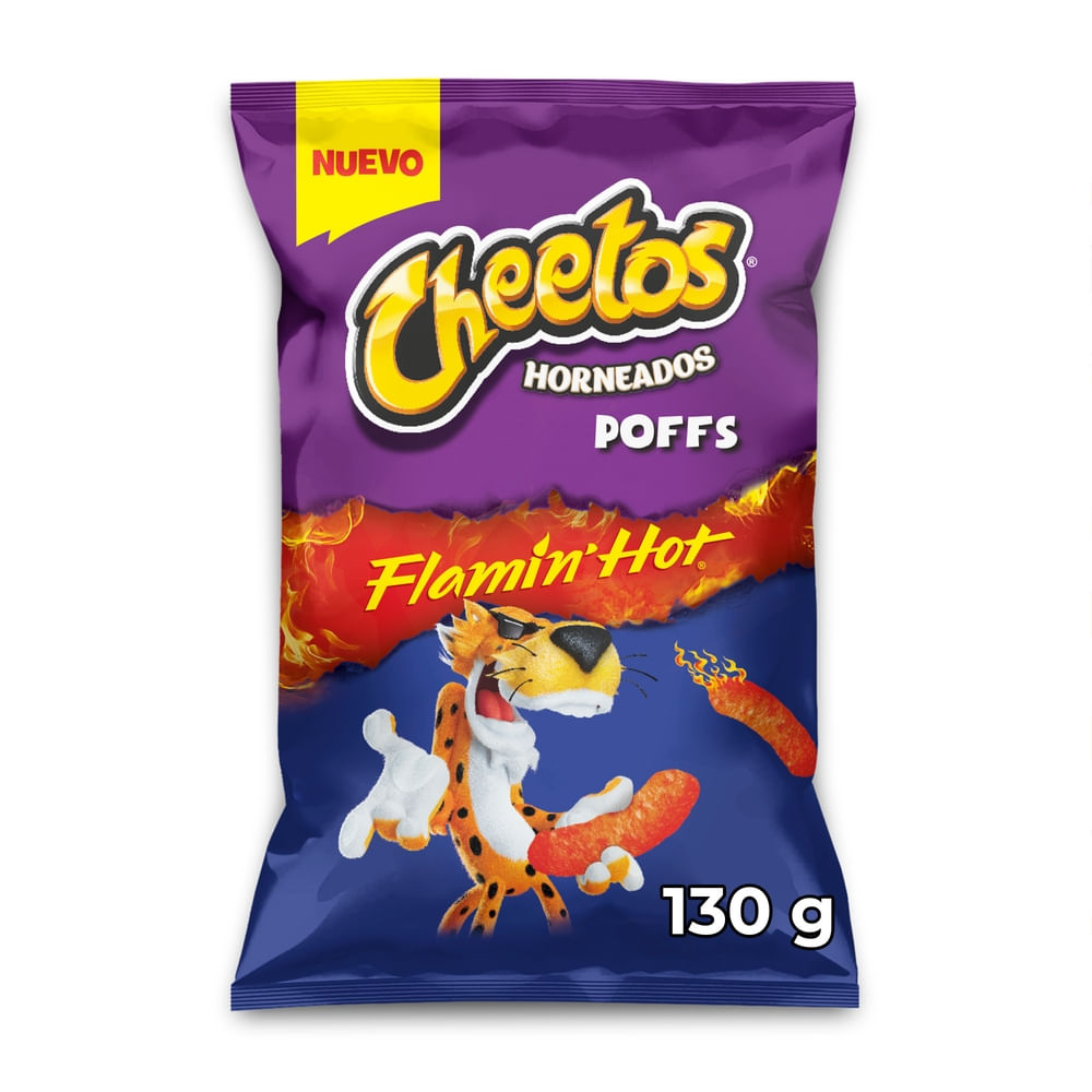 Comprar Snack Frito Lay Cheetos Horneados Poffs Flamin' Hot - 130 g ...