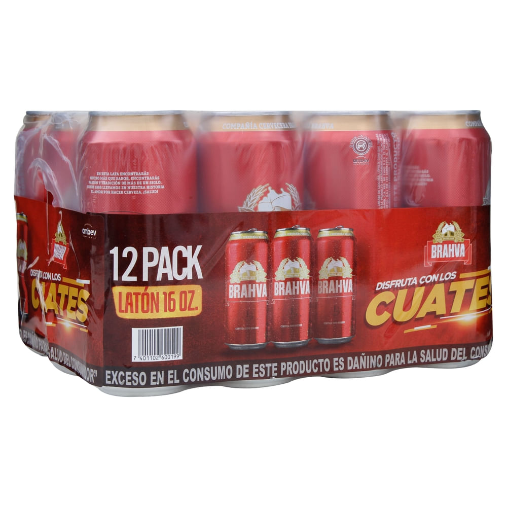 Comprar 12 Pack Cerveza Brahva Lata - 5676ml | Walmart Guatemala - Maxi ...