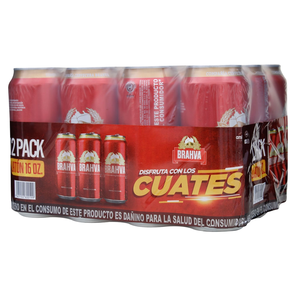Comprar 12 Pack Cerveza Brahva Lata - 5676ml | Walmart Guatemala - Maxi ...