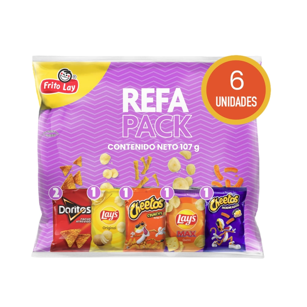 Comprar Snack Frito Lay Refa Pack 6 Unidades - 107 g | Walmart ...