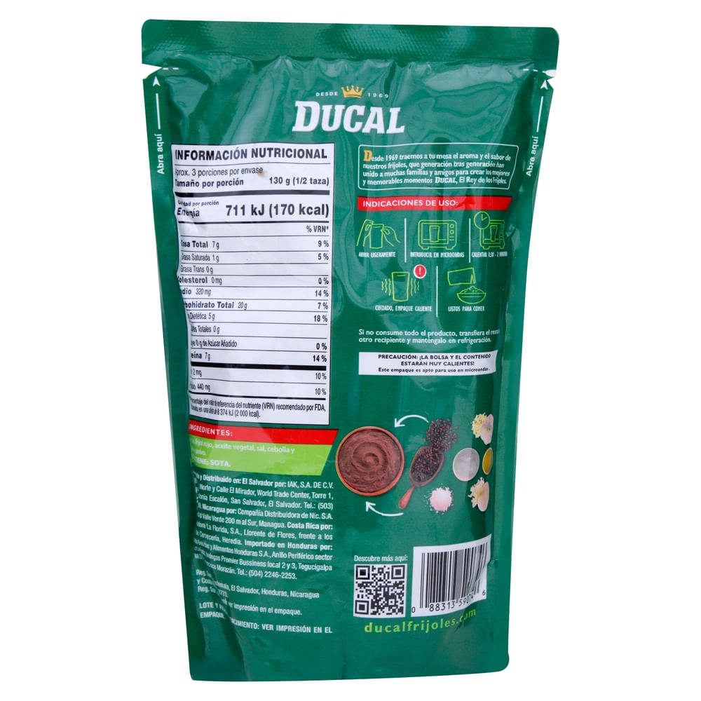 Comprar Frijol Ducal Molido Rojo Doy Pack - 400 g | Walmart Guatemala ...