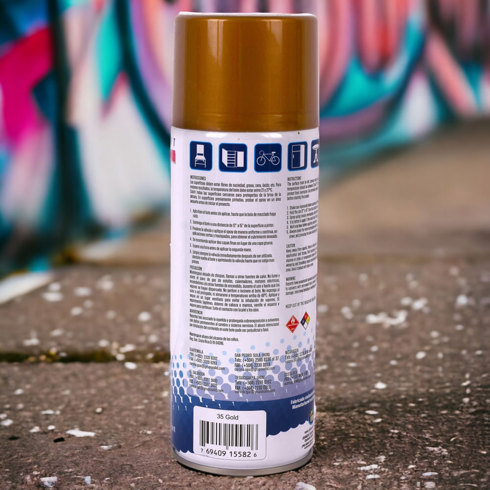 Comprar Pintura Anticorrosiva acrílica Corona Fast Dry, color Dorado ...