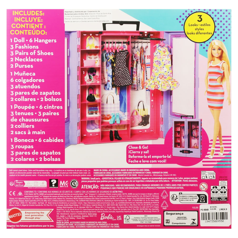 Barbie Fb Nuevo Closet De Lujo Y Muneca - Walmart | Guatemala