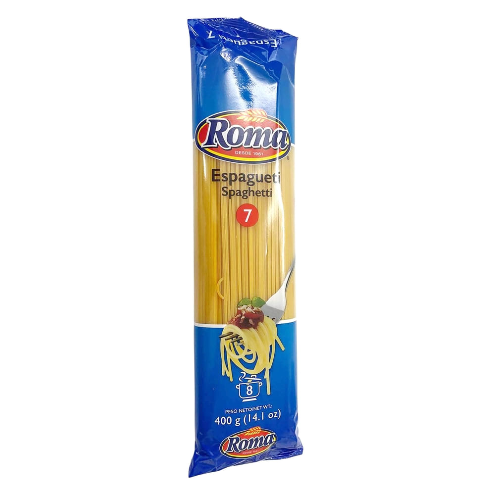 Pasta Roma Espagueti No7 400gr - Paiz | Guatemala