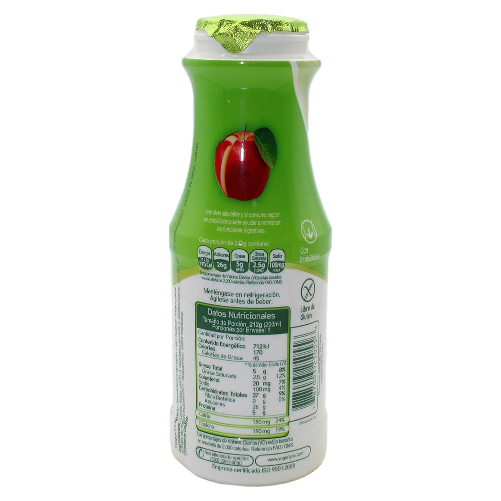 Comprar Yogurt Yes Liquido Manzana - 200ml | Walmart Guatemala ...
