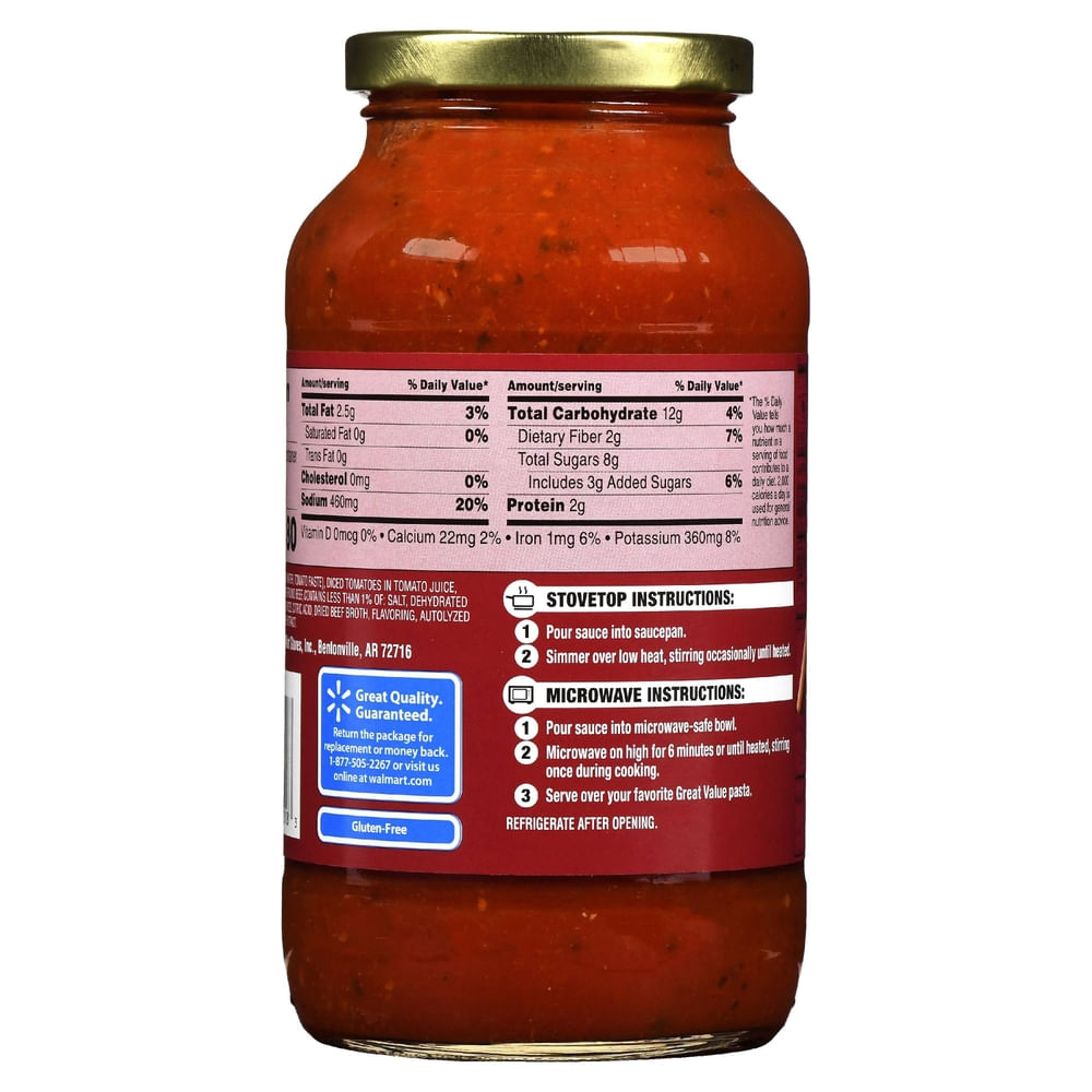 Comprar Salsa Great Value De Carne Para Spaguetti - 680 g | Walmart ...