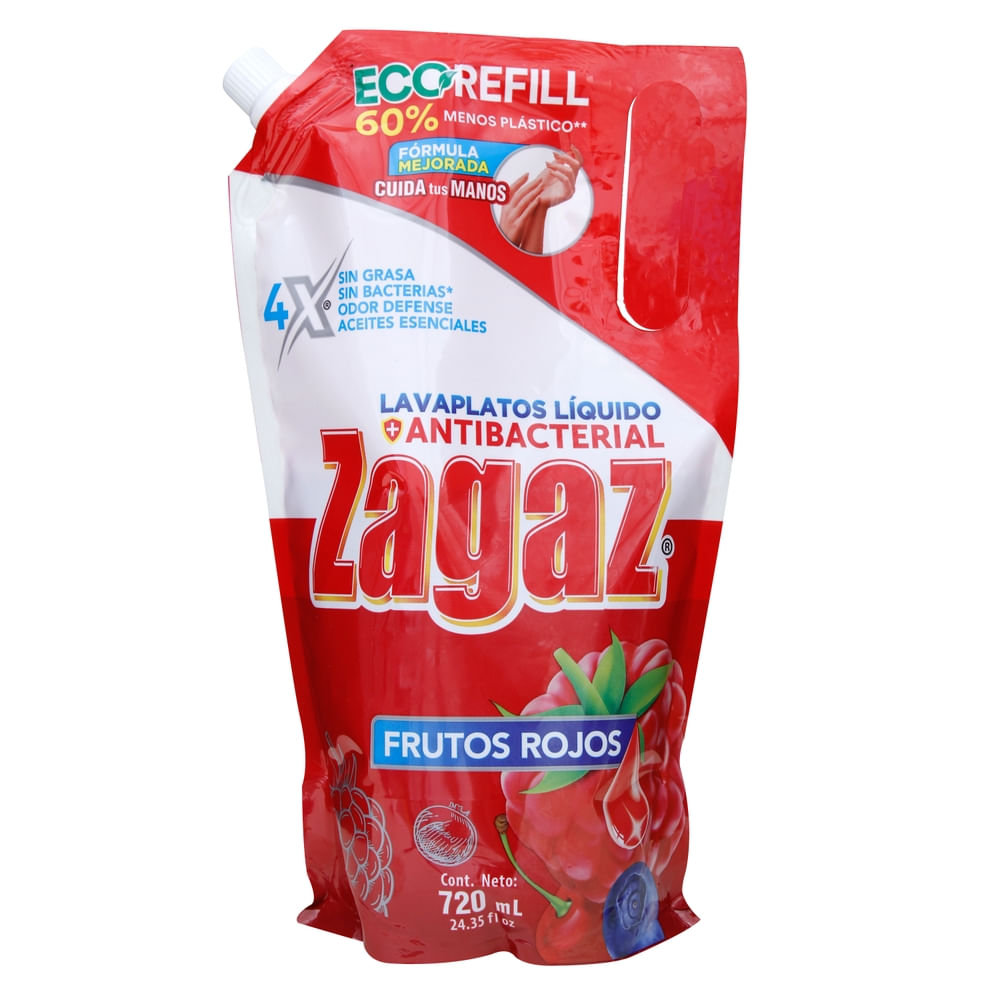 Comprar Lavaplatos Zagaz líquido frutos rojos -720 ml | Walmart ...