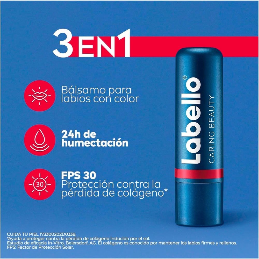 Comprar Pretector labial Labello rosado 3 en 1 - 4.8 g | Walmart ...