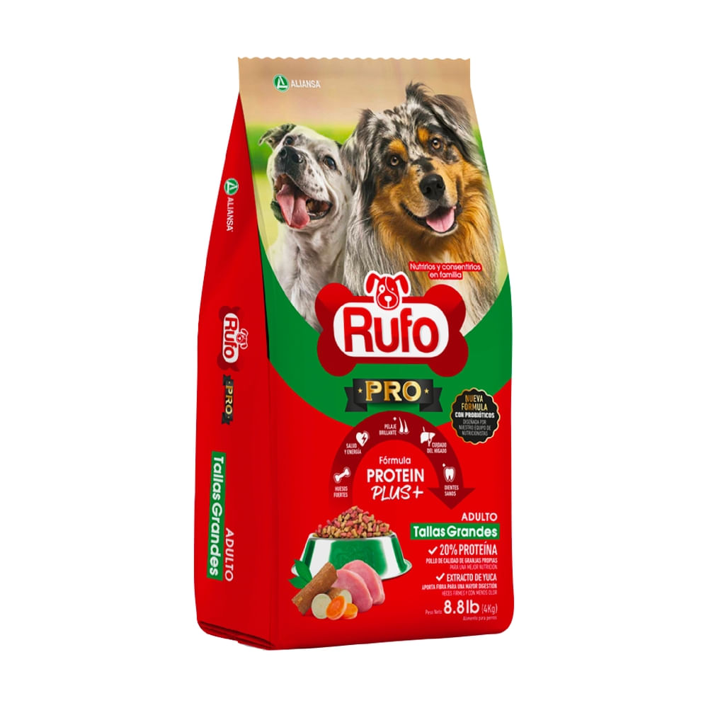 Comprar Alimento para perro Rufo pro adulto tallas grandes - 8 lb ...