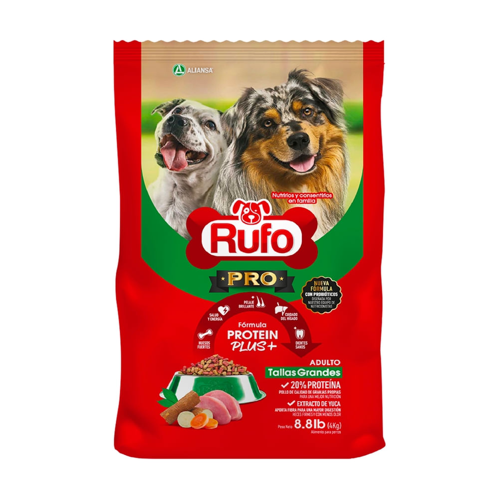 Comprar Alimento para perro Rufo pro adulto tallas grandes - 4 kg ...