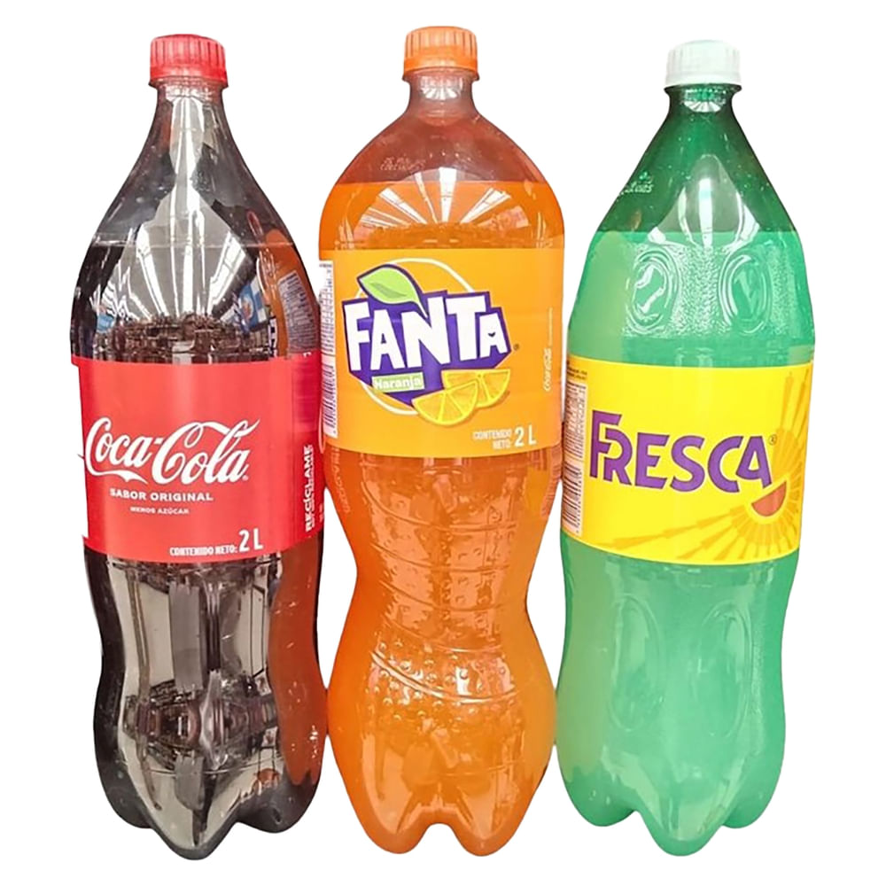 Coca cola, Fanta y Fresca 3 pack - 2 L - Walmart | Compra en línea