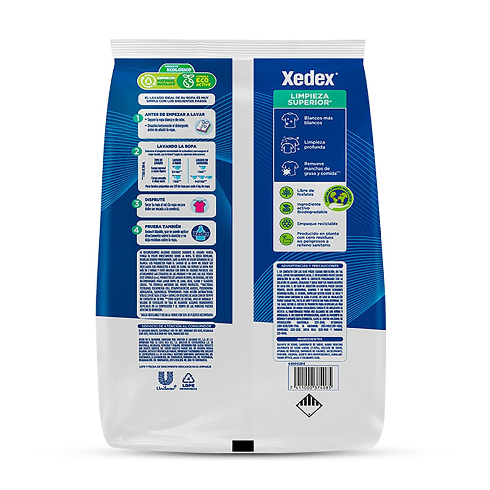 Detergente en polvo Xedex Poder Extremo Progress - 900 g