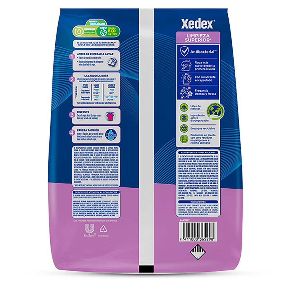 Detergente Xedex Poder Extremo Lavanda en Polvo - 400 g - Maxi Despensa ...