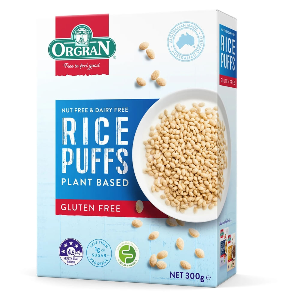 Cereal Orgran de Arroz Puff - 300 g