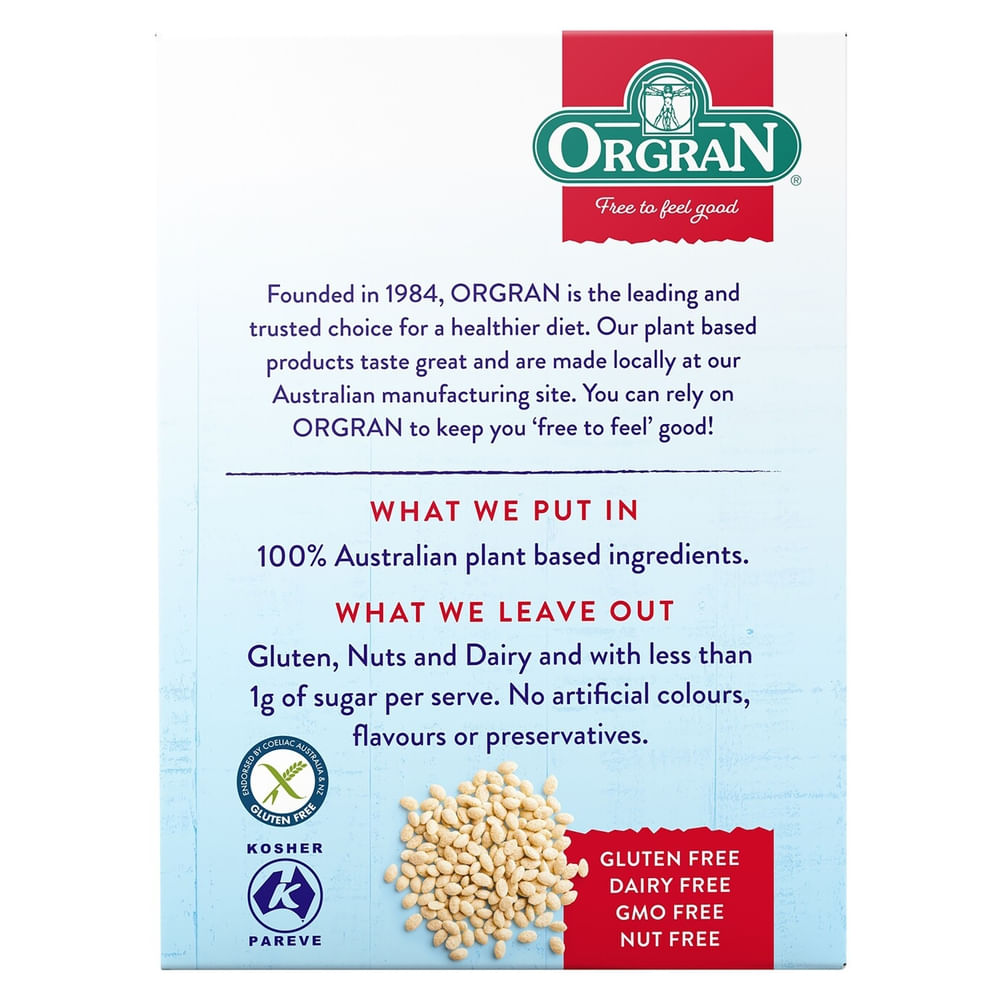 Cereal Orgran de Arroz Puff - 300 g