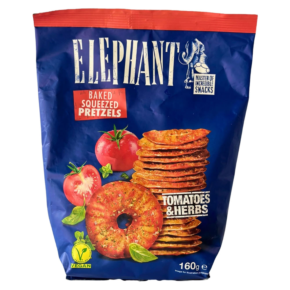 Snacks Lindt Pretzels Alka Elephant Tomate - 160 g