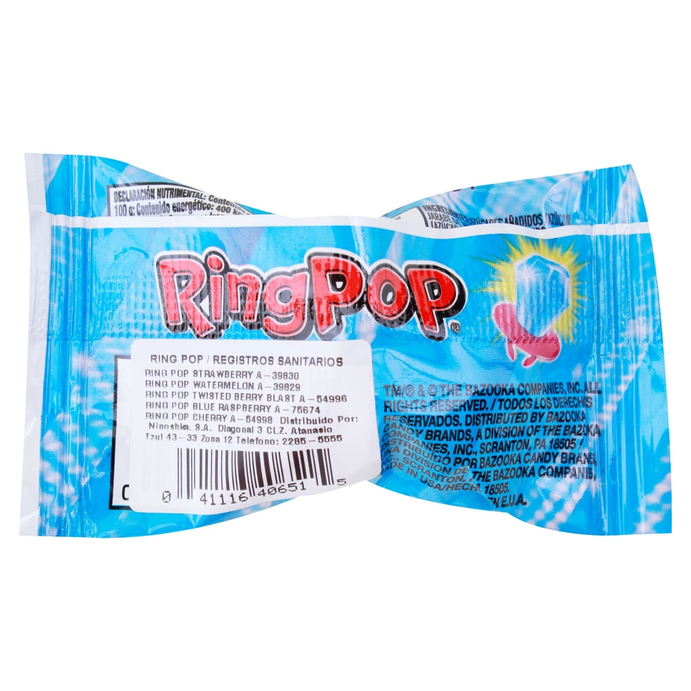 Comprar Dulces Ring Pop Anillo Frambuesa- 14 g | Walmart Guatemala ...