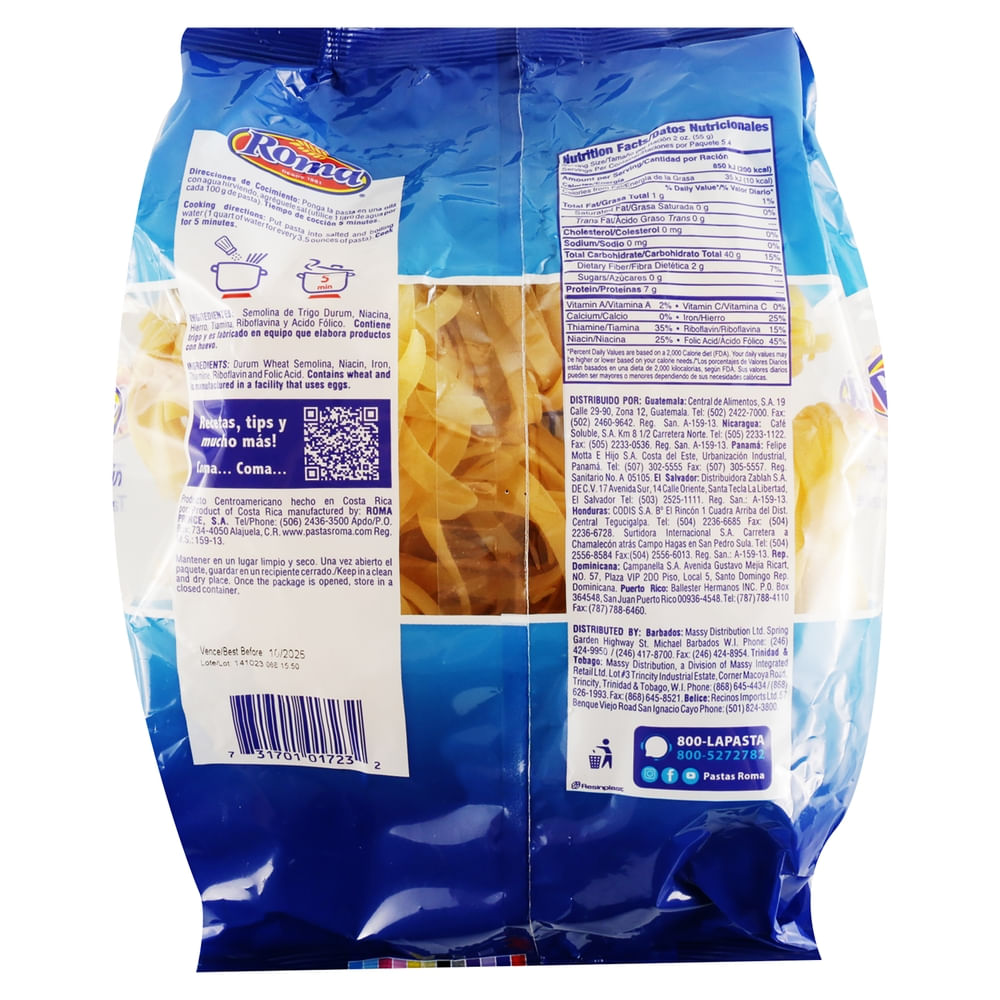 Comprar Pasta Larga Tallarín Roma - 300 g | Walmart Guatemala