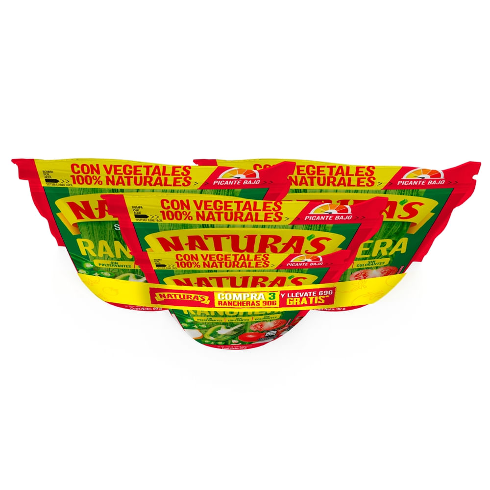 Salsa Natura Ranchera en Frasco - 3 Pzas - Maxi Despensa | Guatemala