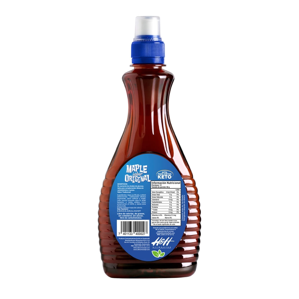 Comprar Maple Original Savoré sin azúcar ideal para dietas keto - 360 ...