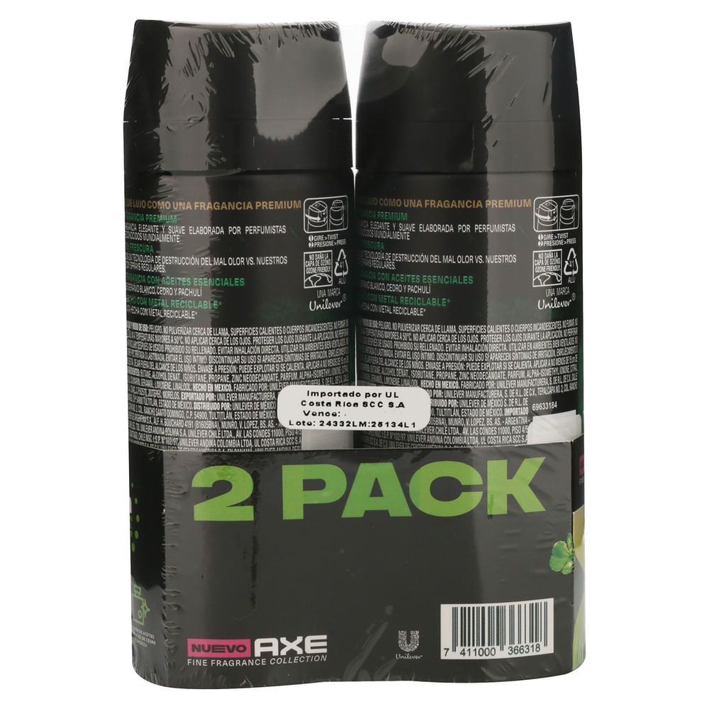 2pack Axe Bs Green Geranium 150ml - Walmart | Guatemala