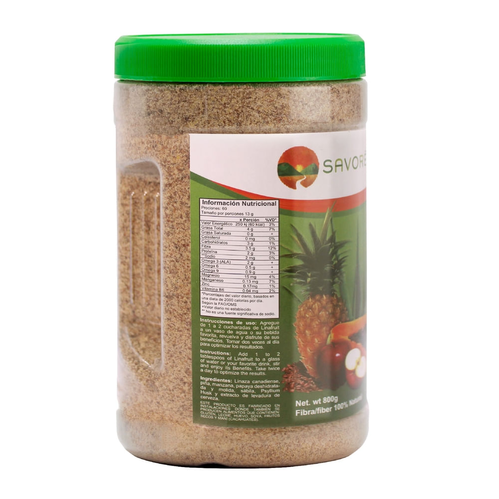 Fibra Natural Linafruit Savoré - 800 g - Walmart | Guatemala