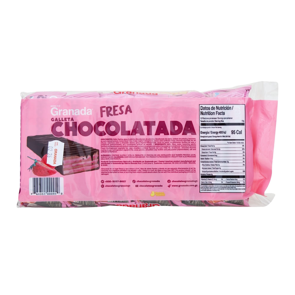 Chocolatada Fresa Granada 204 Gr - Walmart | Guatemala