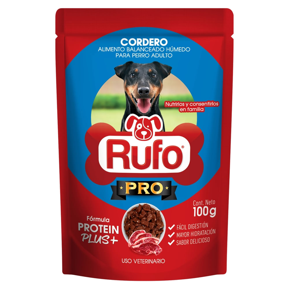 Rufo Pro Humedo Perro Cordero 100gr
