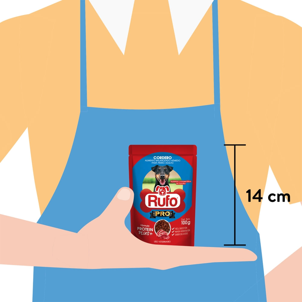Rufo Pro Humedo Perro Cordero 100gr - Maxi Despensa | Guatemala