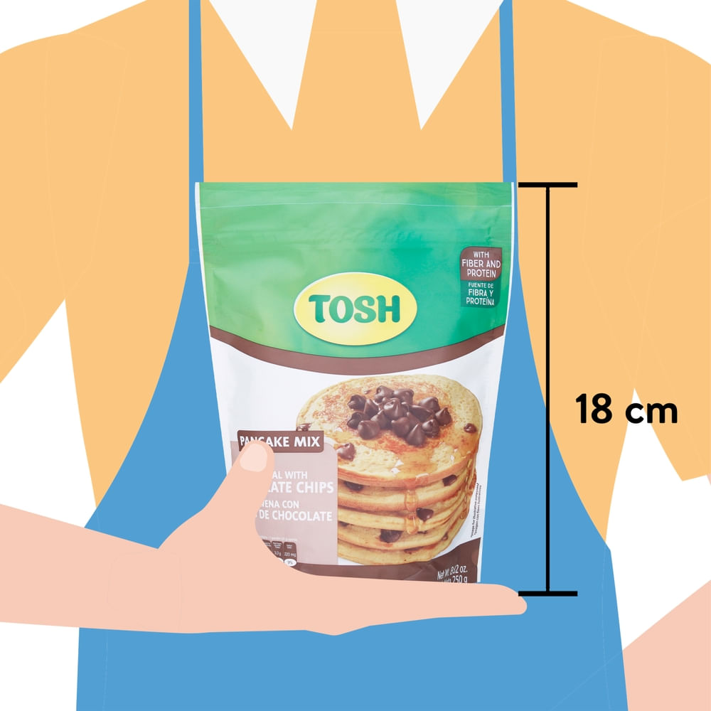 Tosh Pancake Avena Choco Chips 250gr - Walmart | Compra en línea