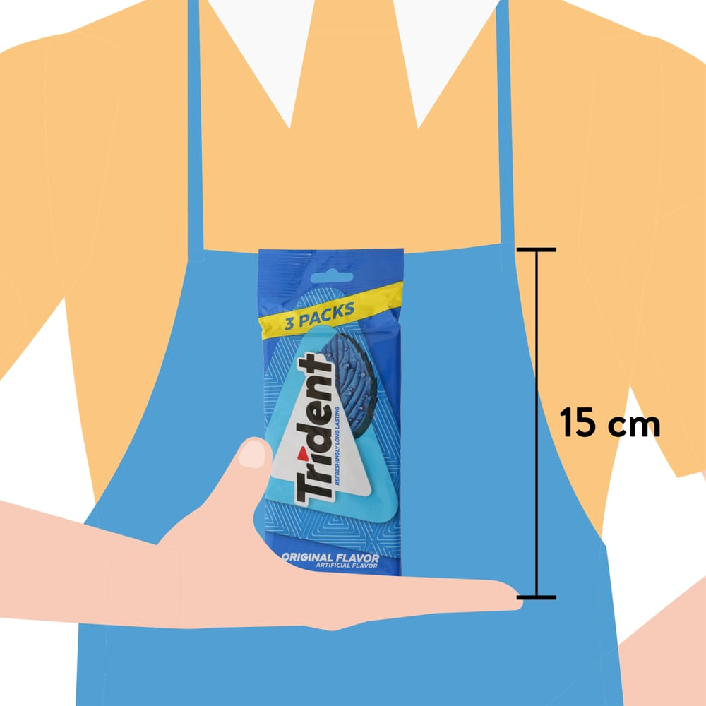 Chicles Trident 3pack Original 79gr
