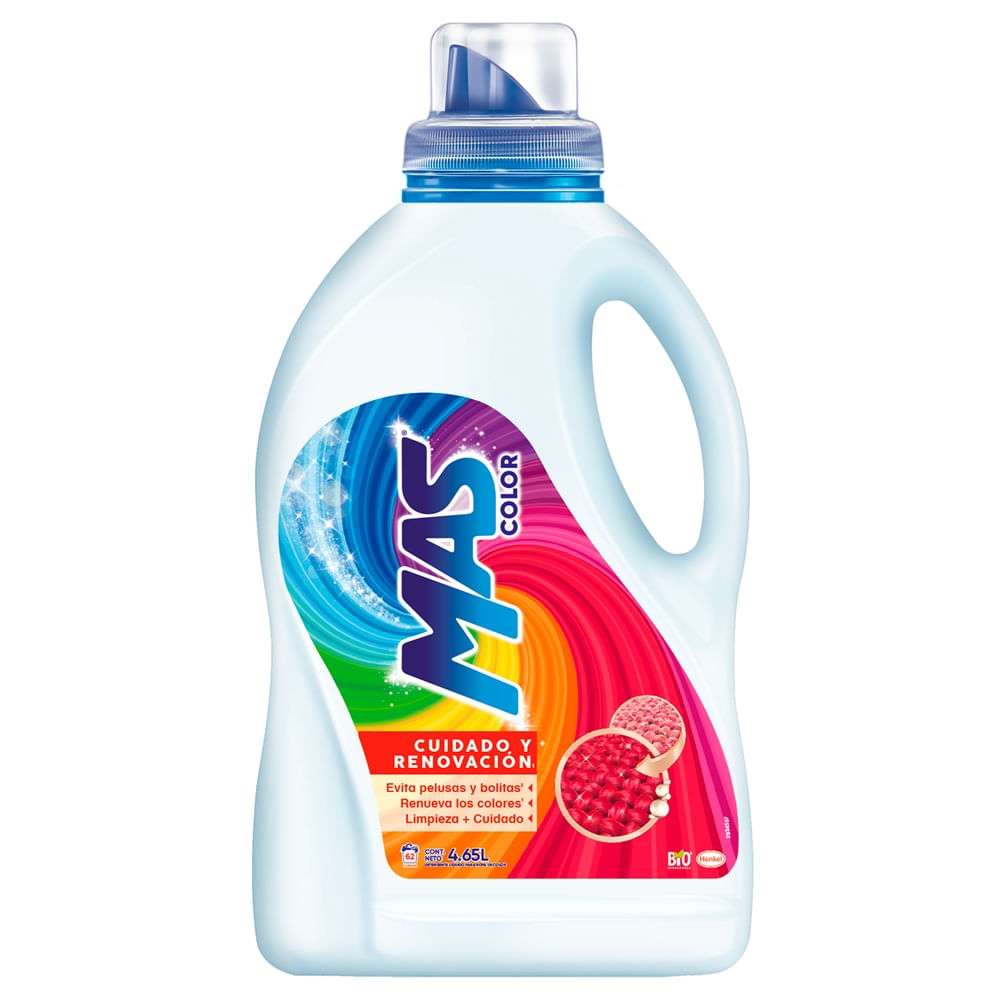 Comprar Detergente líquido Más Color cuidado y renovación - 4.65 L ...